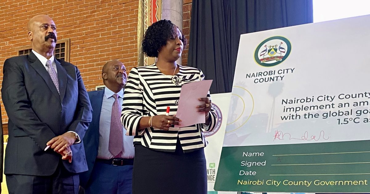 Nairobi County Launches Climate Action Plan 2020 2050 Kenya News Agency